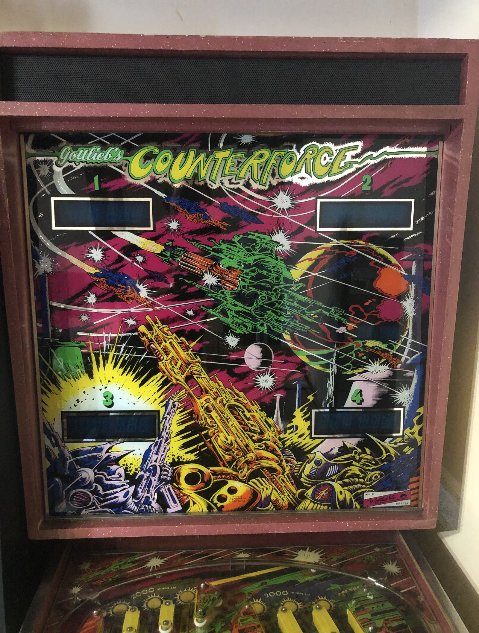 Counterforce pinball machine | Gottlieb | Review